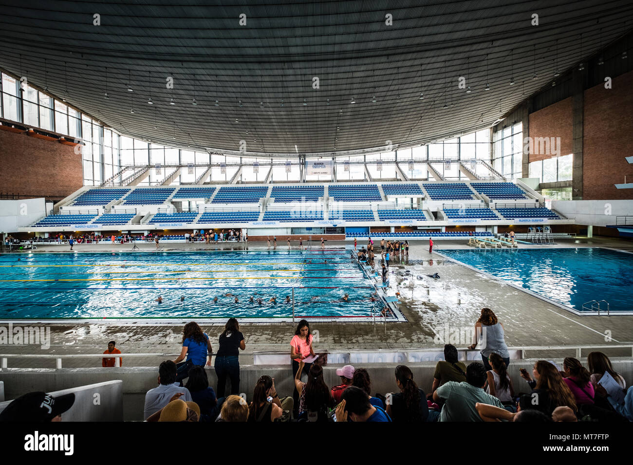 Olympic Pool (Alberca Olimpica Mexico 68, Interior), Mexico, CDMX Stock ...