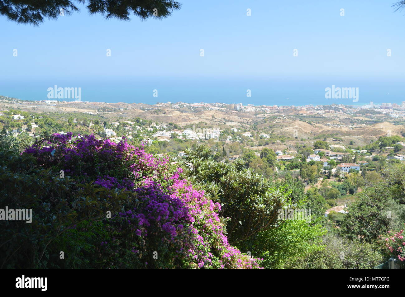 Magnificent Views Of Mijas Beach And Its Beautiful Typical White ...