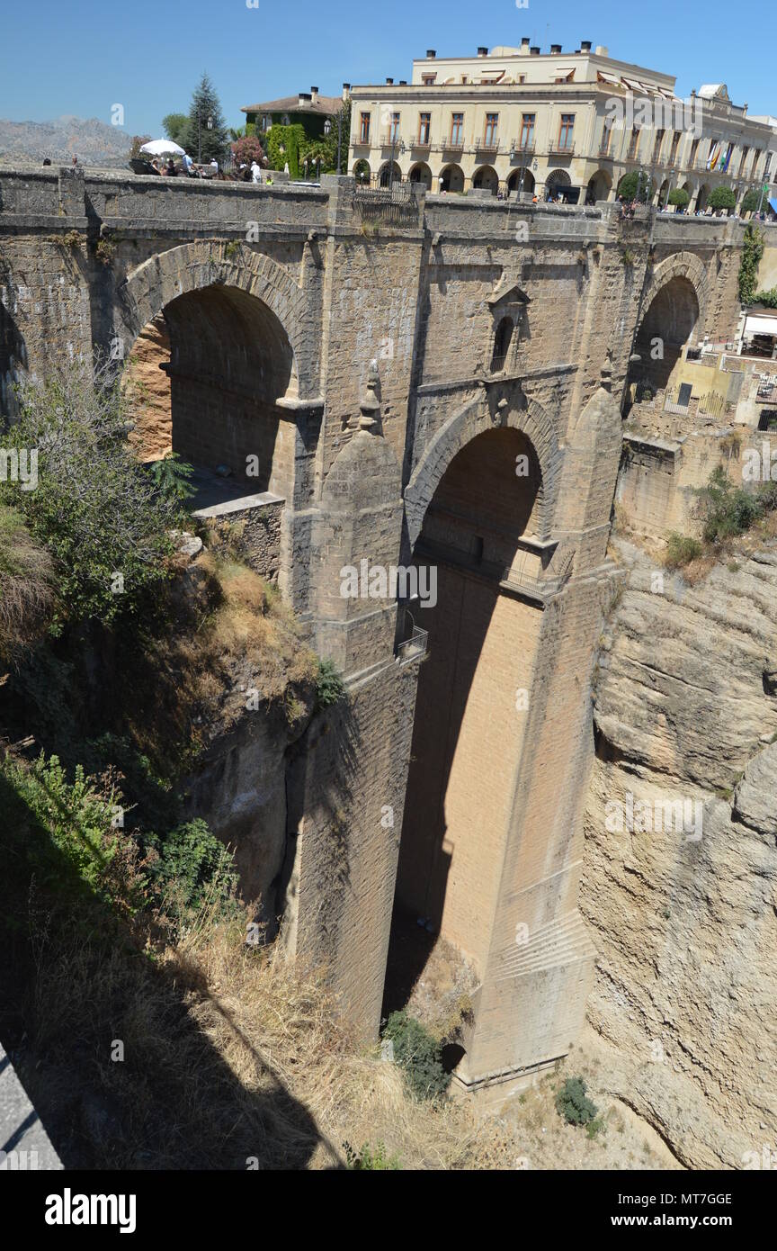Beautiful New Bridge Of Ronda And Tourism Hostel Built In The 18th ...