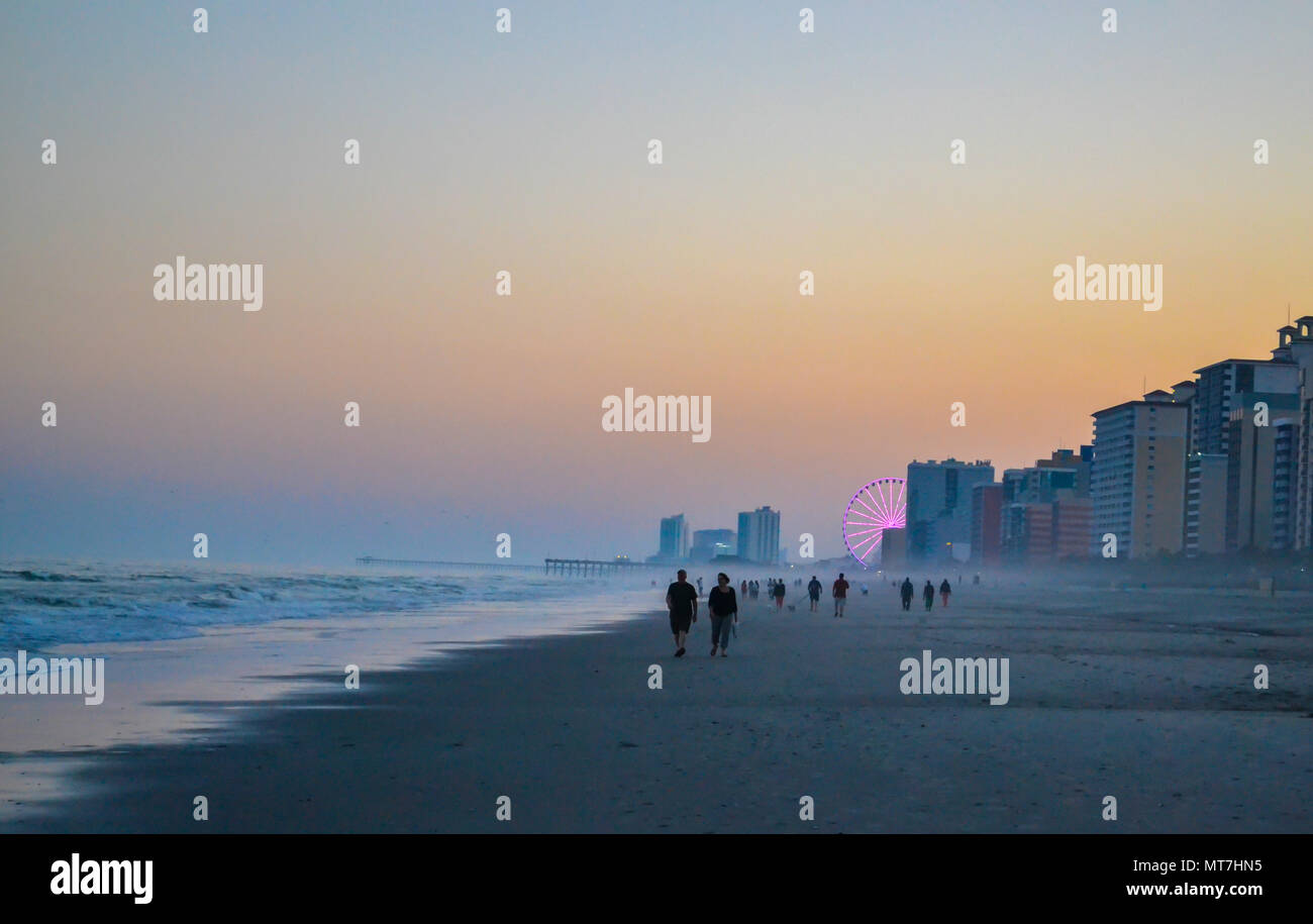 Myrtle Beach off season. Before the crowds gather on this beach ...