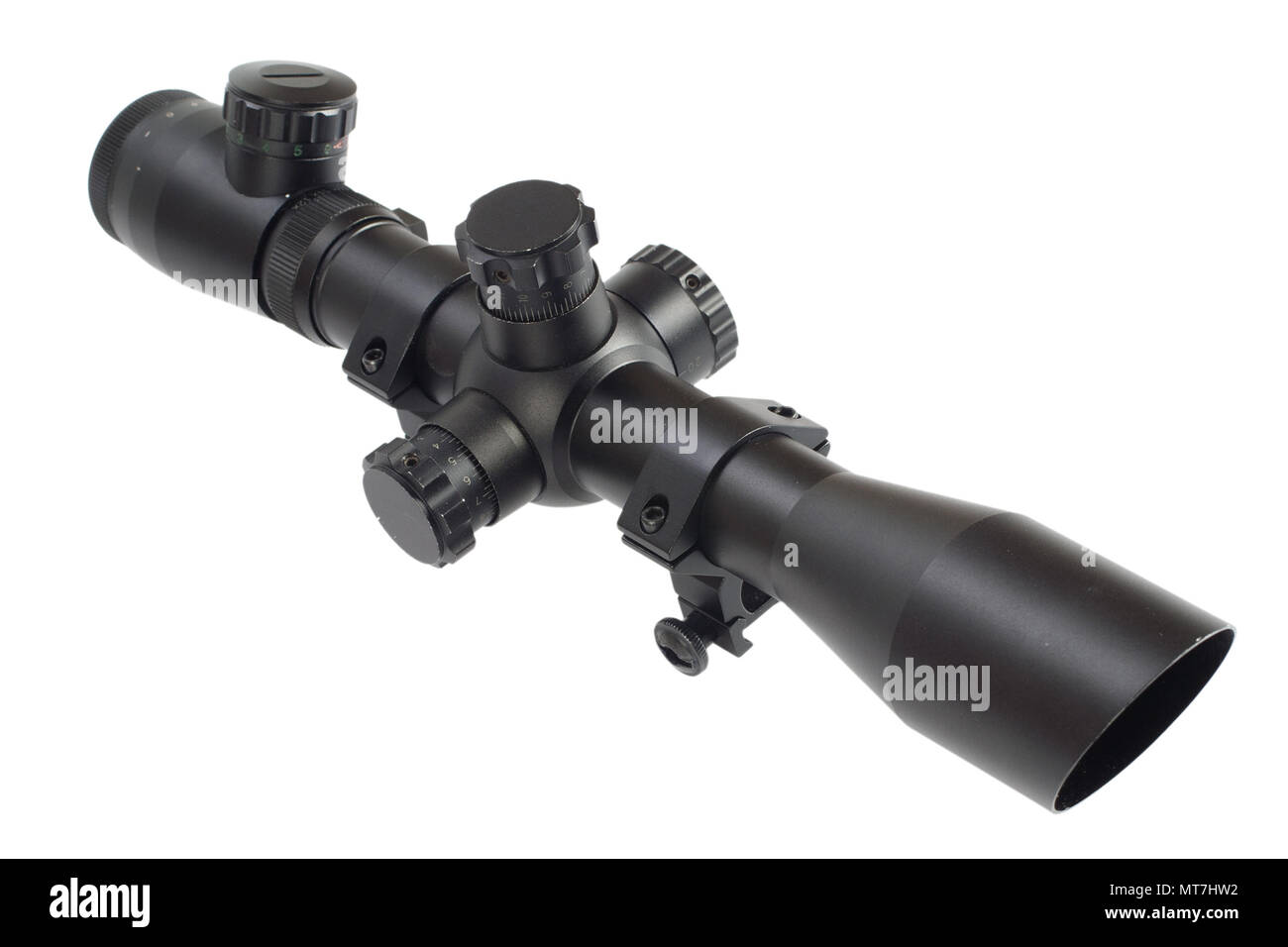 sniper scope isolated on white Stock Photo - Alamy