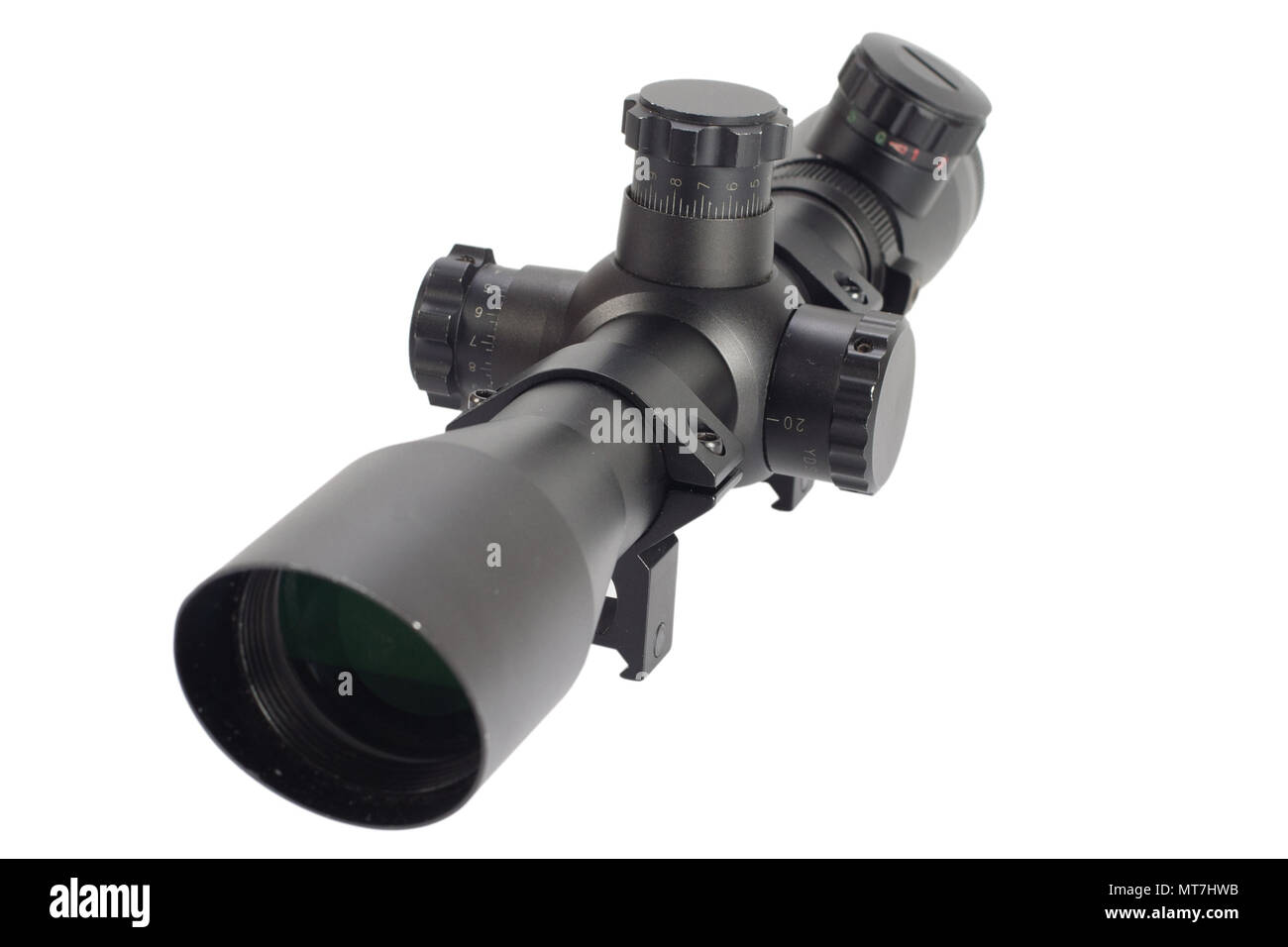sniper scope isolated on white Stock Photo - Alamy