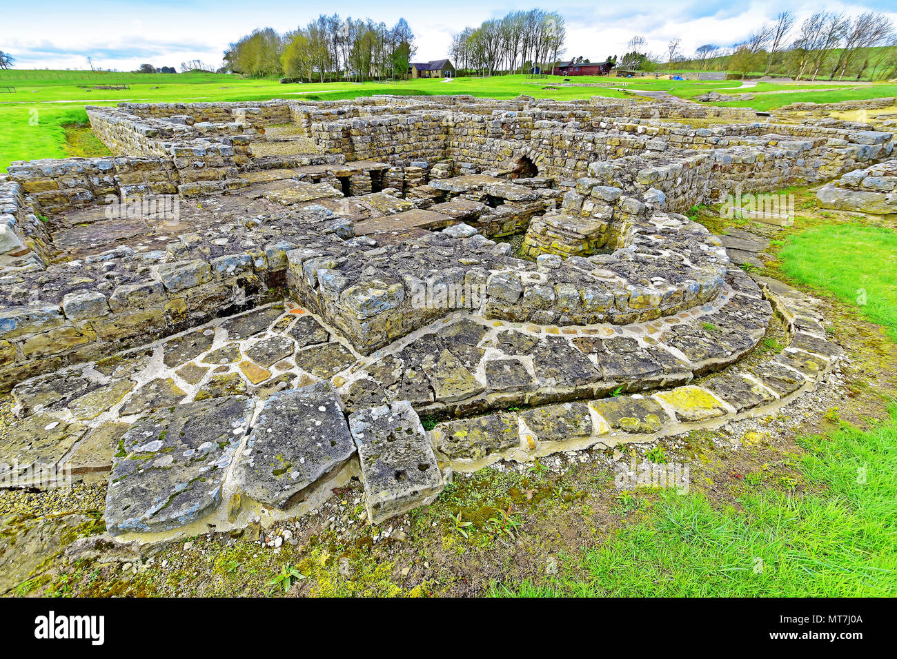 Vindolanda Roman Fort and Museum Northumberland circular living area ...