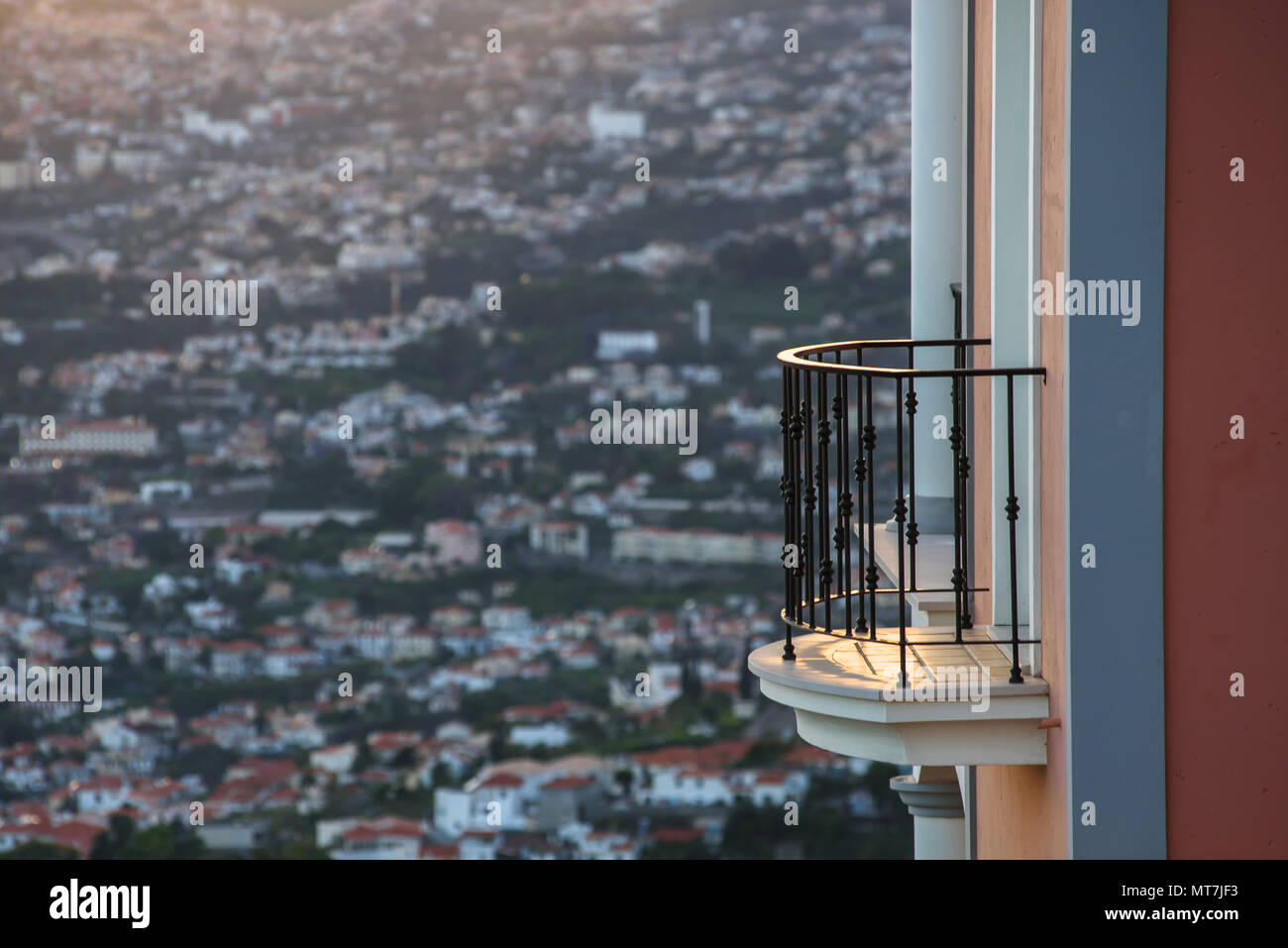 Beautiful sun light on balcony Stock Photo - Alamy