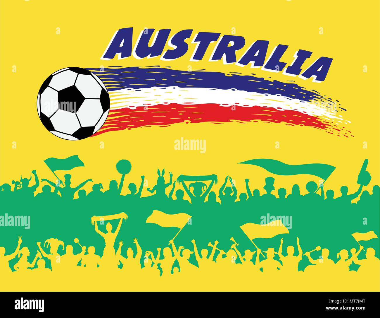 Australian team supporters Stock Vector Images - Alamy