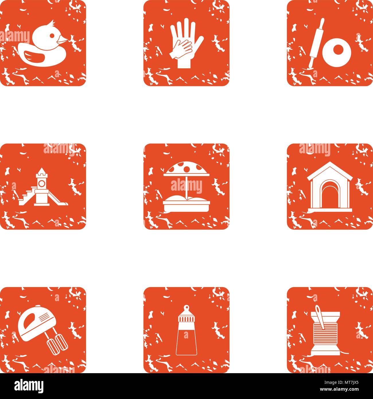 Maternal icons set, grunge style Stock Vector Image & Art - Alamy