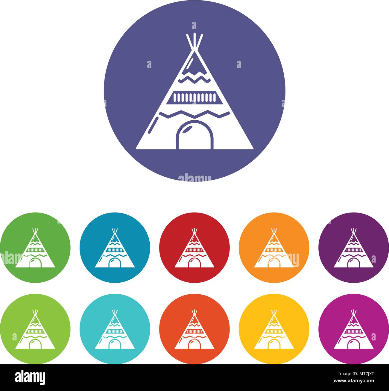 Native american campsite Stock Vector Images - Alamy