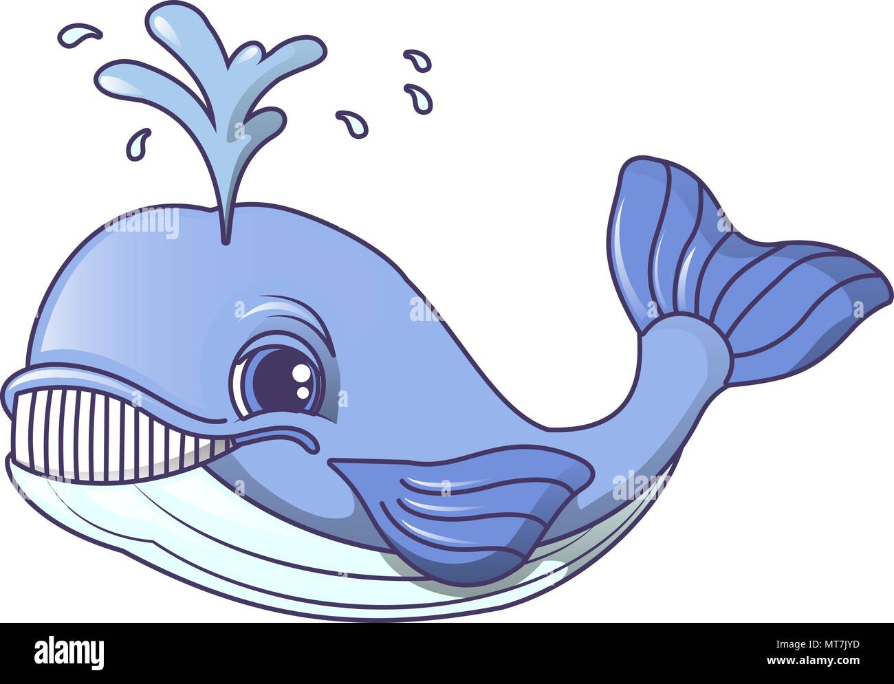 Cute whale icon, cartoon style Stock Vector Image & Art - Alamy