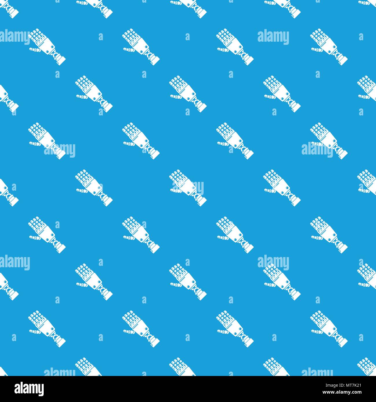 Robot arm pattern vector seamless blue Stock Vector Image & Art - Alamy