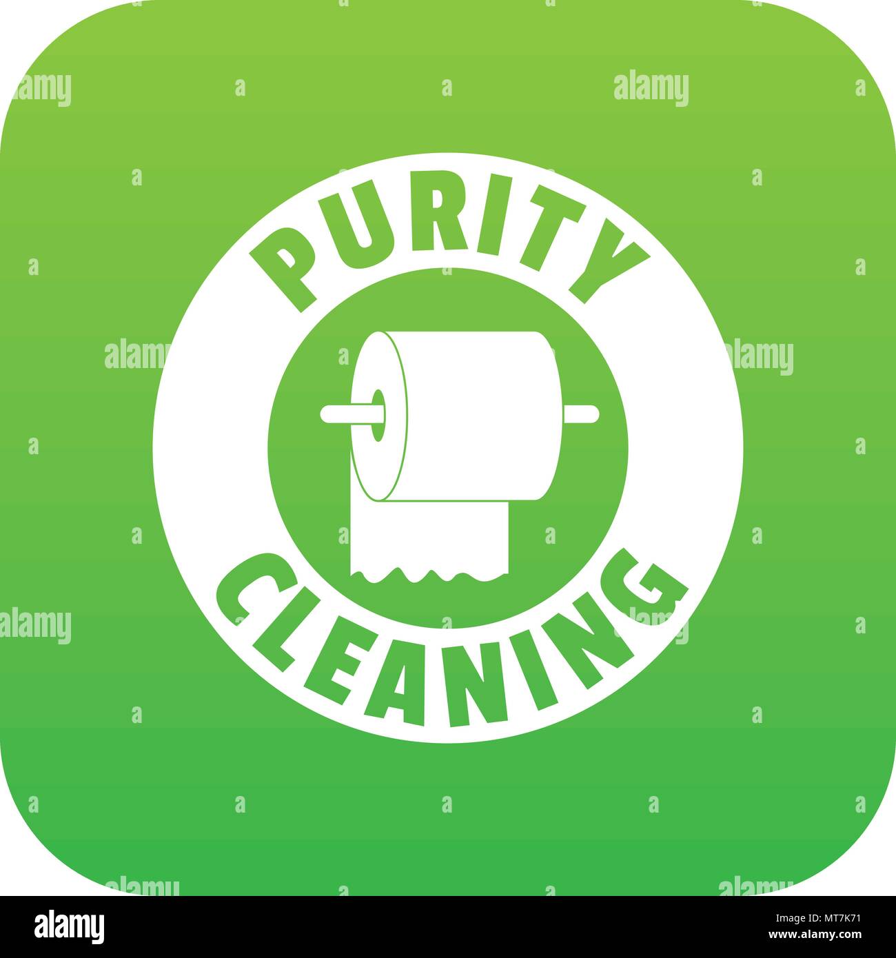 Cleaning toilet icon green vector Stock Vector Image & Art - Alamy