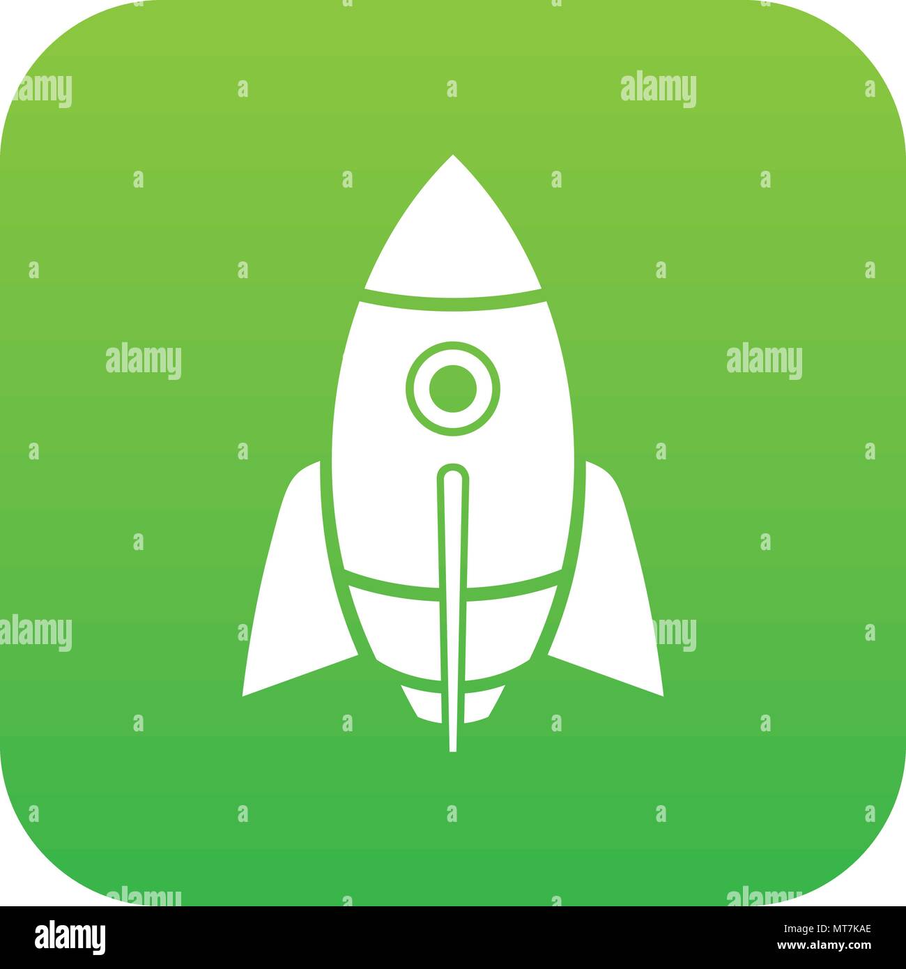 Rocket design icon green vector Stock Vector Image & Art - Alamy