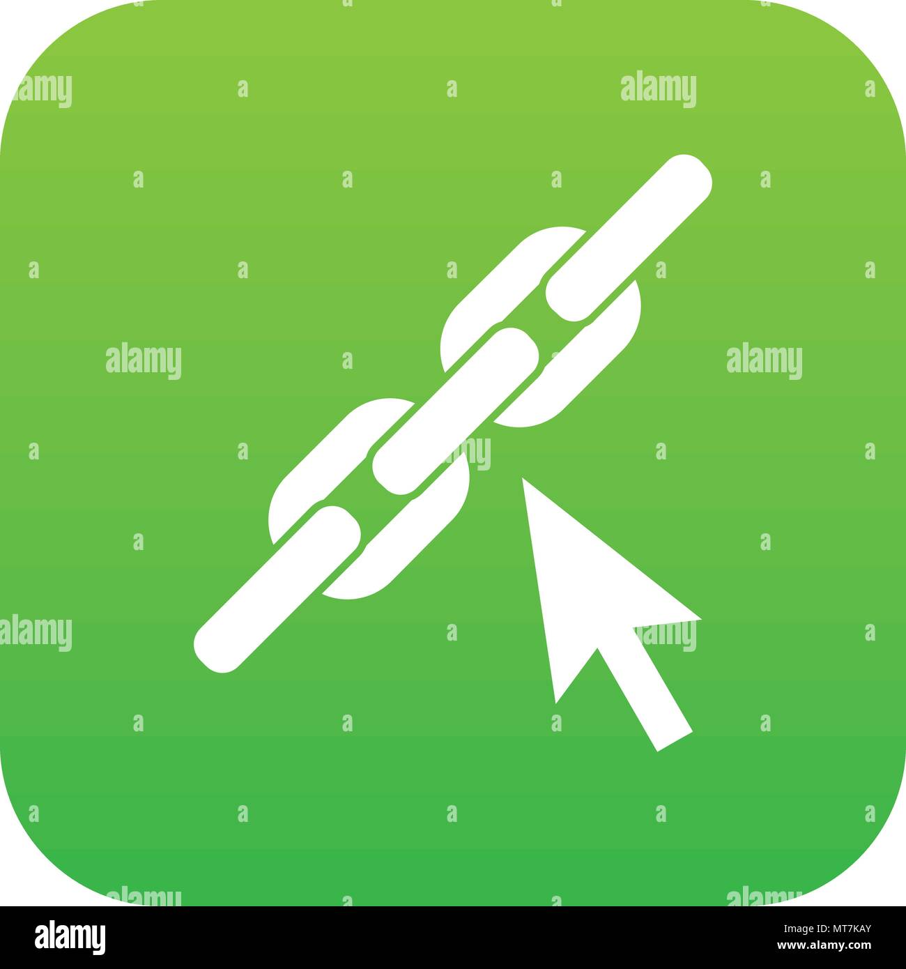 Chain link icon digital green Stock Vector Image & Art - Alamy