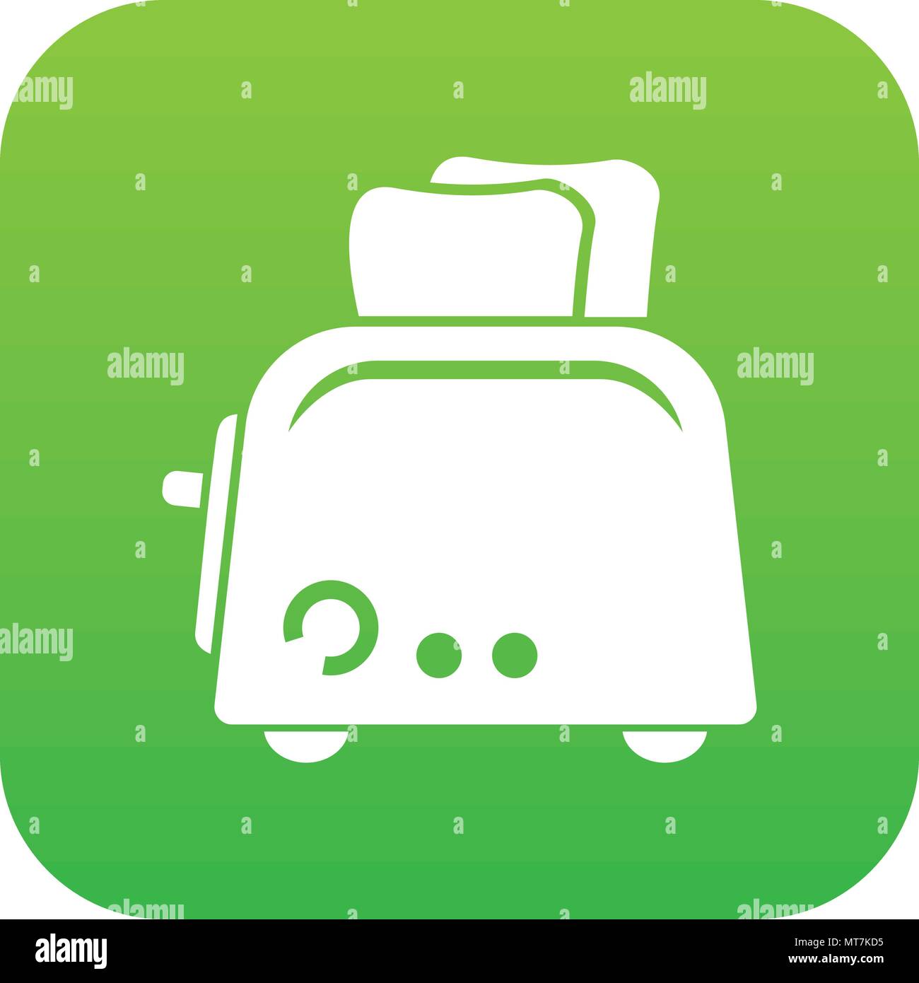 Toaster icon green vector Stock Vector Image & Art - Alamy