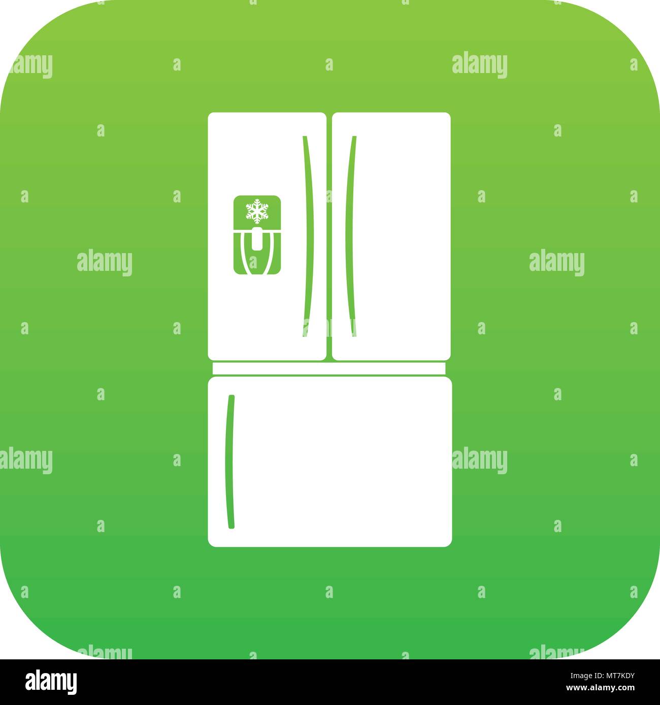 Fridge icon green vector Stock Vector Image & Art - Alamy