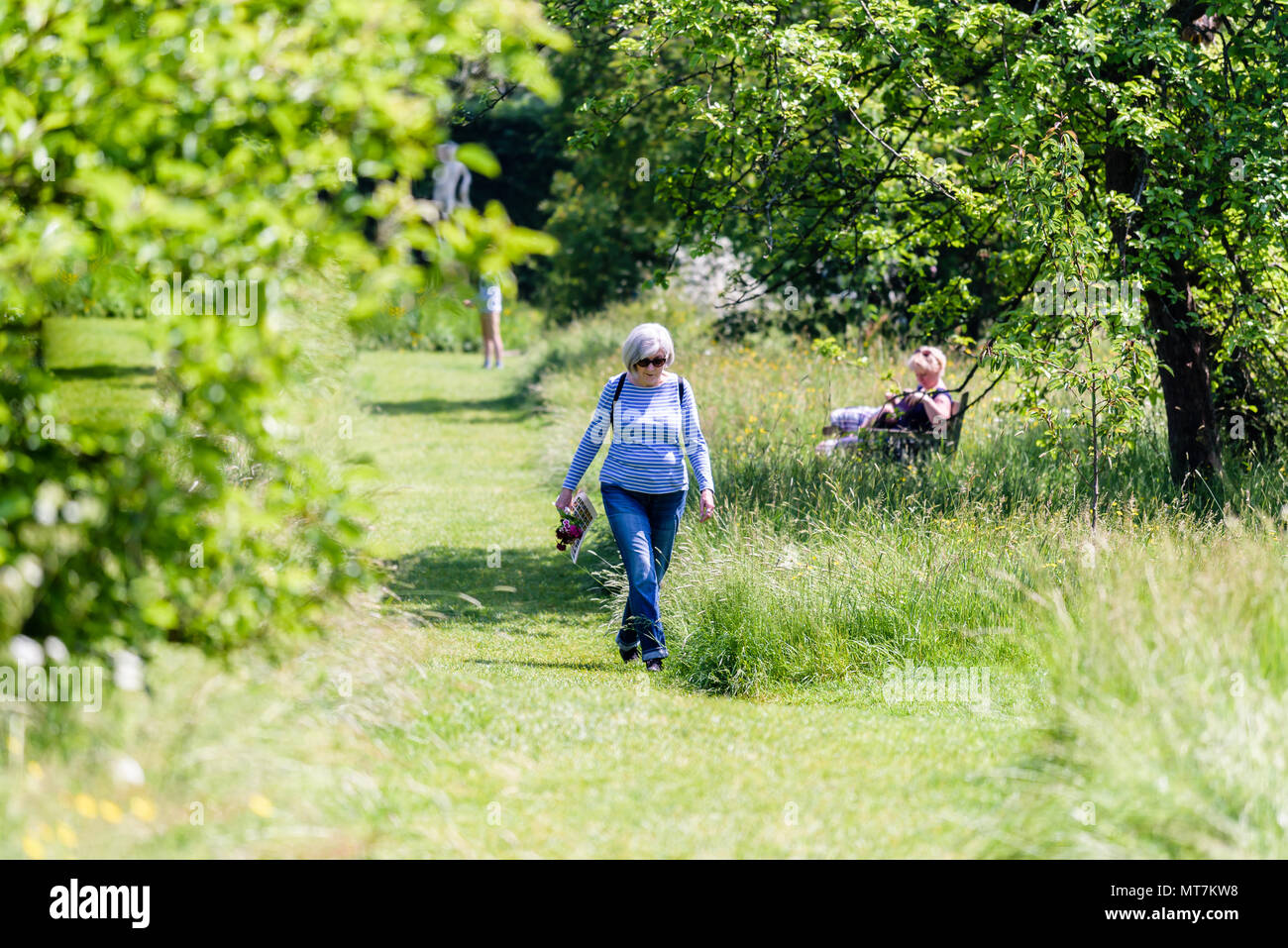 People enjoying countryside Stock Photo - Alamy