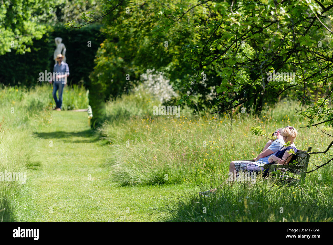 People enjoying countryside Stock Photo - Alamy