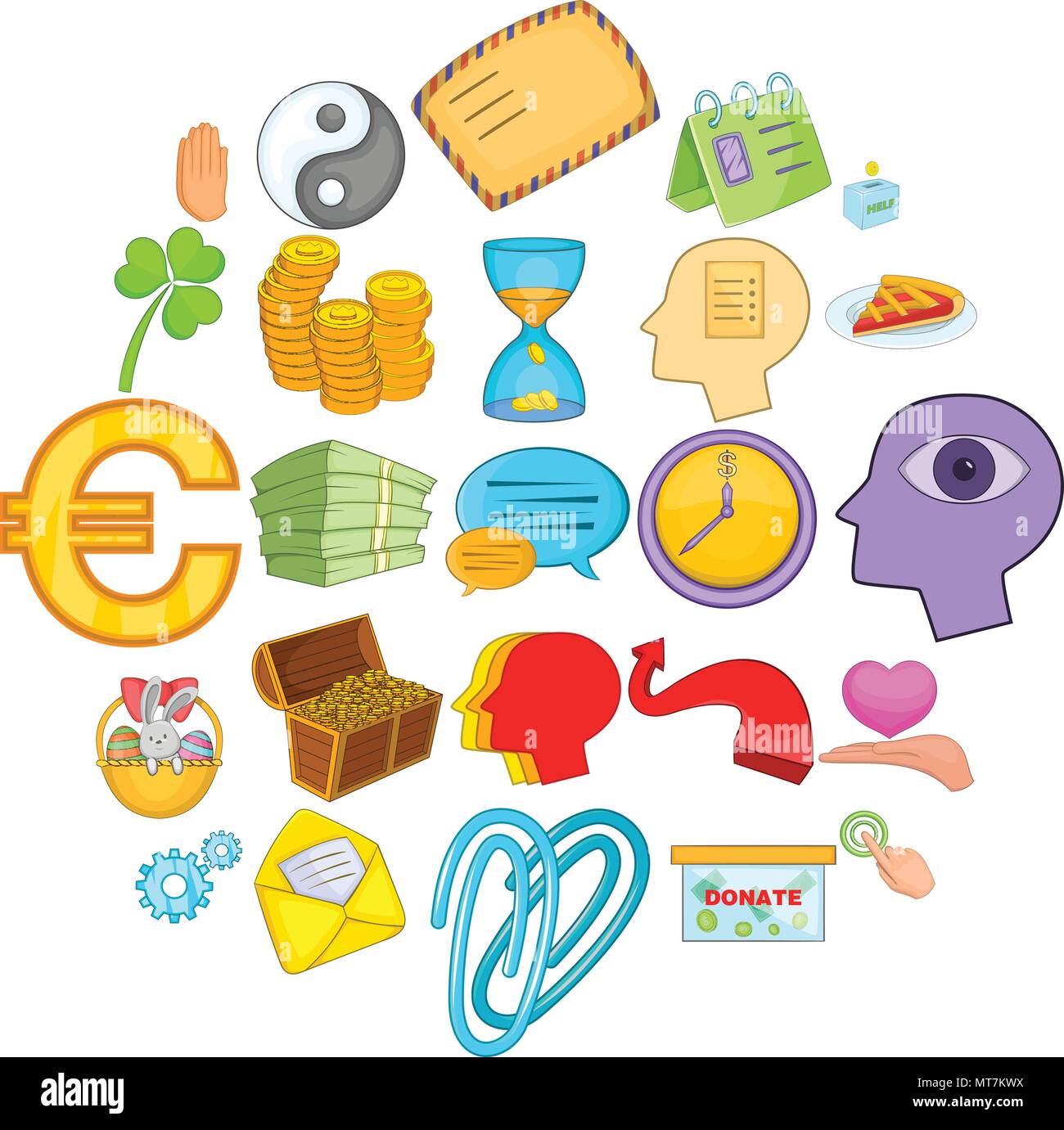 Benevolence icons set, cartoon style Stock Vector Image & Art - Alamy