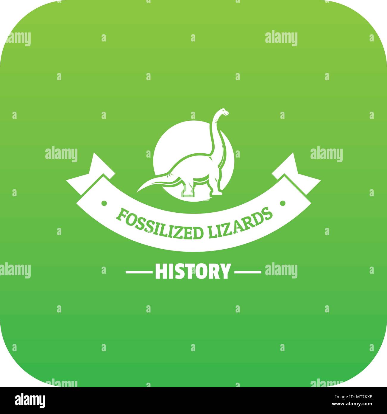 Jurassic nature icon green vector Stock Vector Image & Art - Alamy