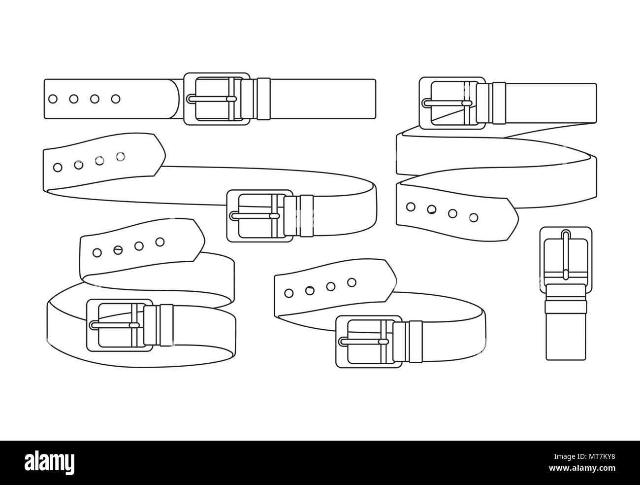 Industrial belts Stock Vector Images - Alamy
