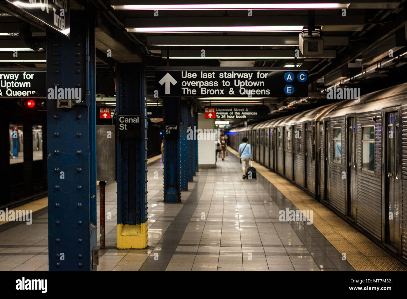 Canal Street subway station in Manhattan, New York City Stock Photo - Alamy