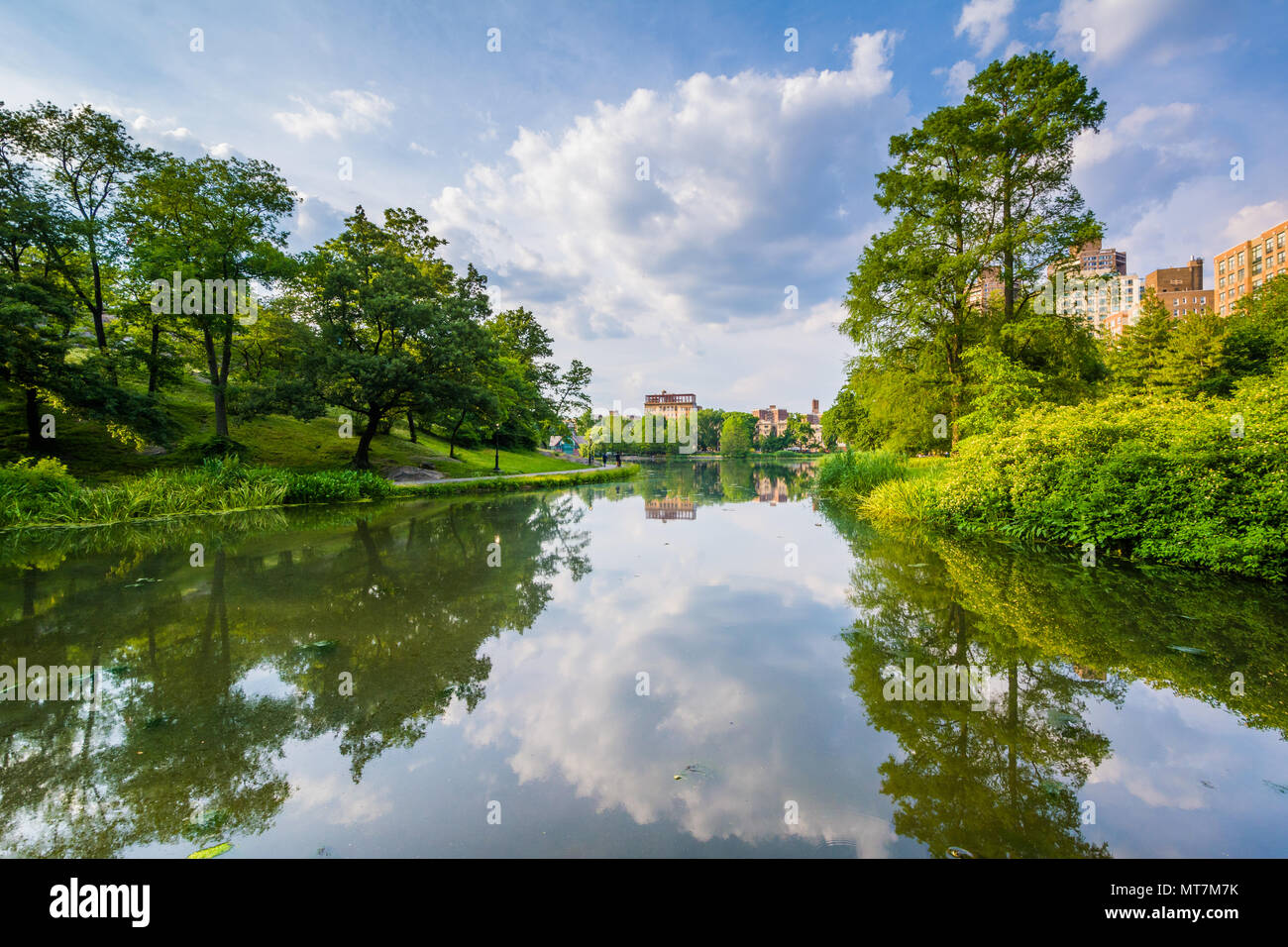 Harlem Meer in Central Park, Manhattan, New York City Stock Photo - Alamy