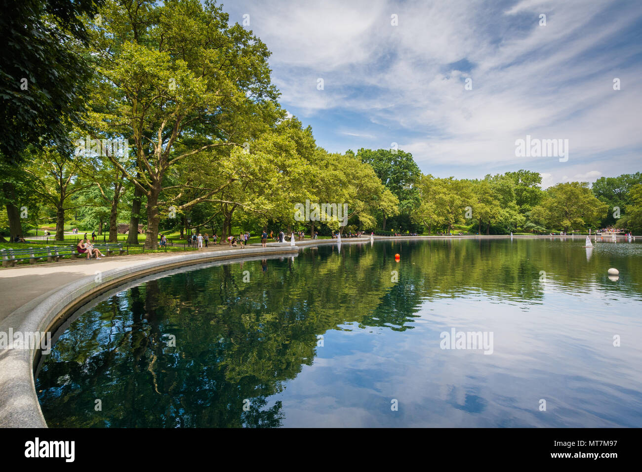 The Conservatory Water in Central Park, Manhattan, New York City Stock ...