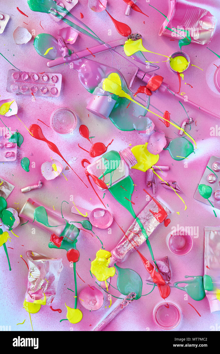 Pink Waste Background Stock Photo - Alamy