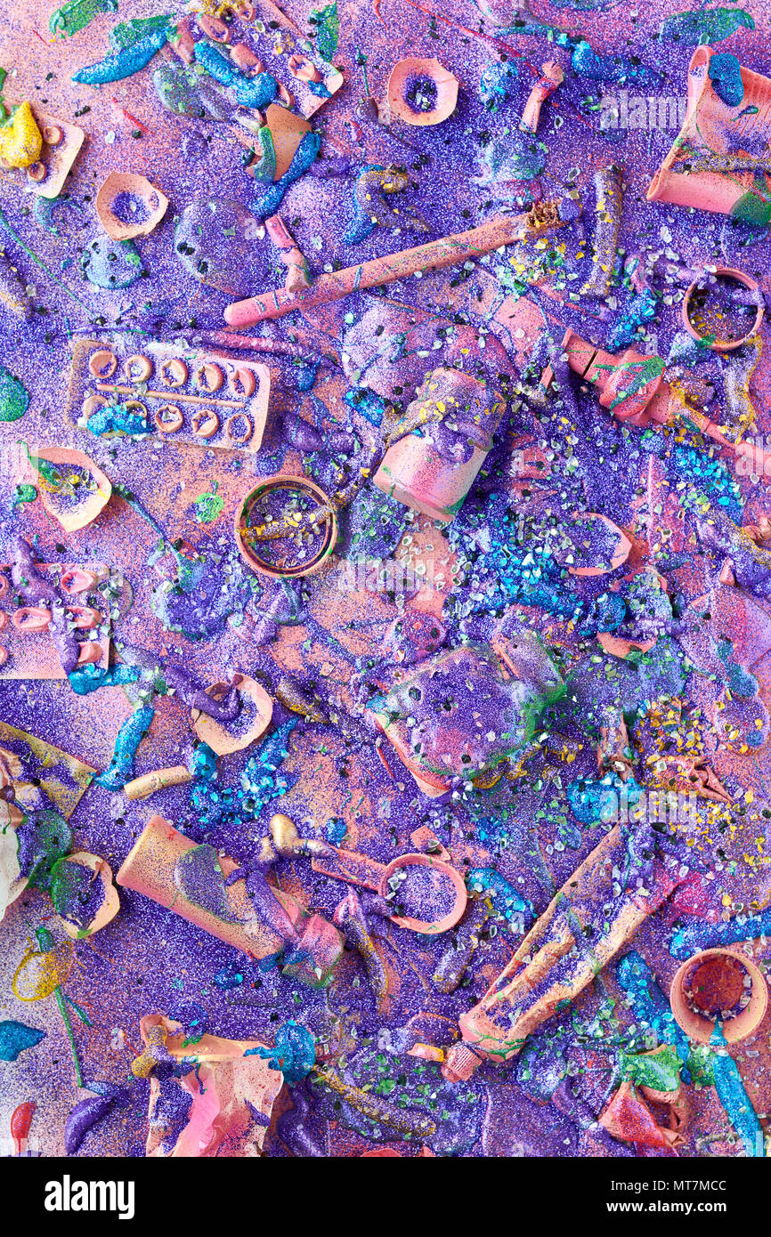 Glittering Trash Background Stock Photo - Alamy