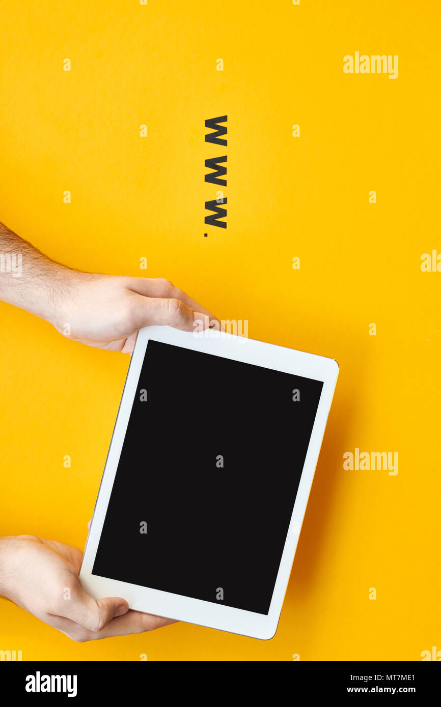 Yellow Internet Background Stock Photo - Alamy