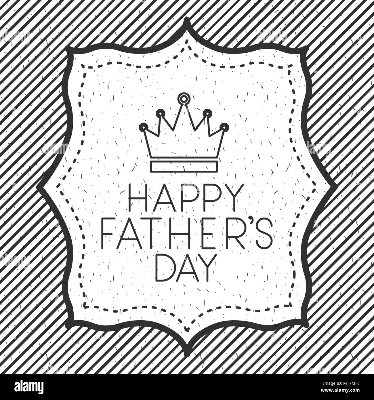 happy fathers day card with king crown Stock Vector Image & Art - Alamy