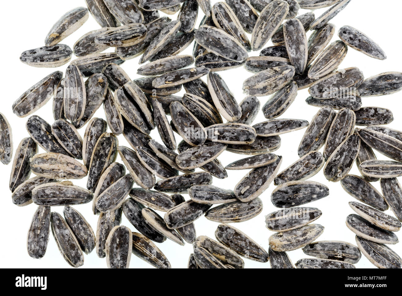 Roasted and salted sunflower seeds isolated on white Stock Photo - Alamy