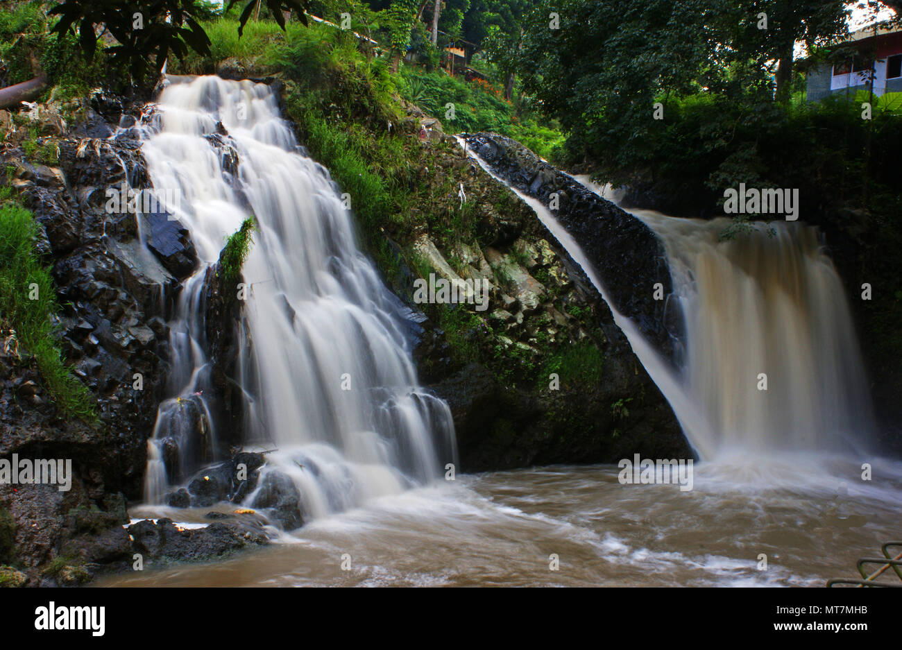Maribaya Waterfall, Lembang, Bandung, West Java, Indonesia Stock Photo ...
