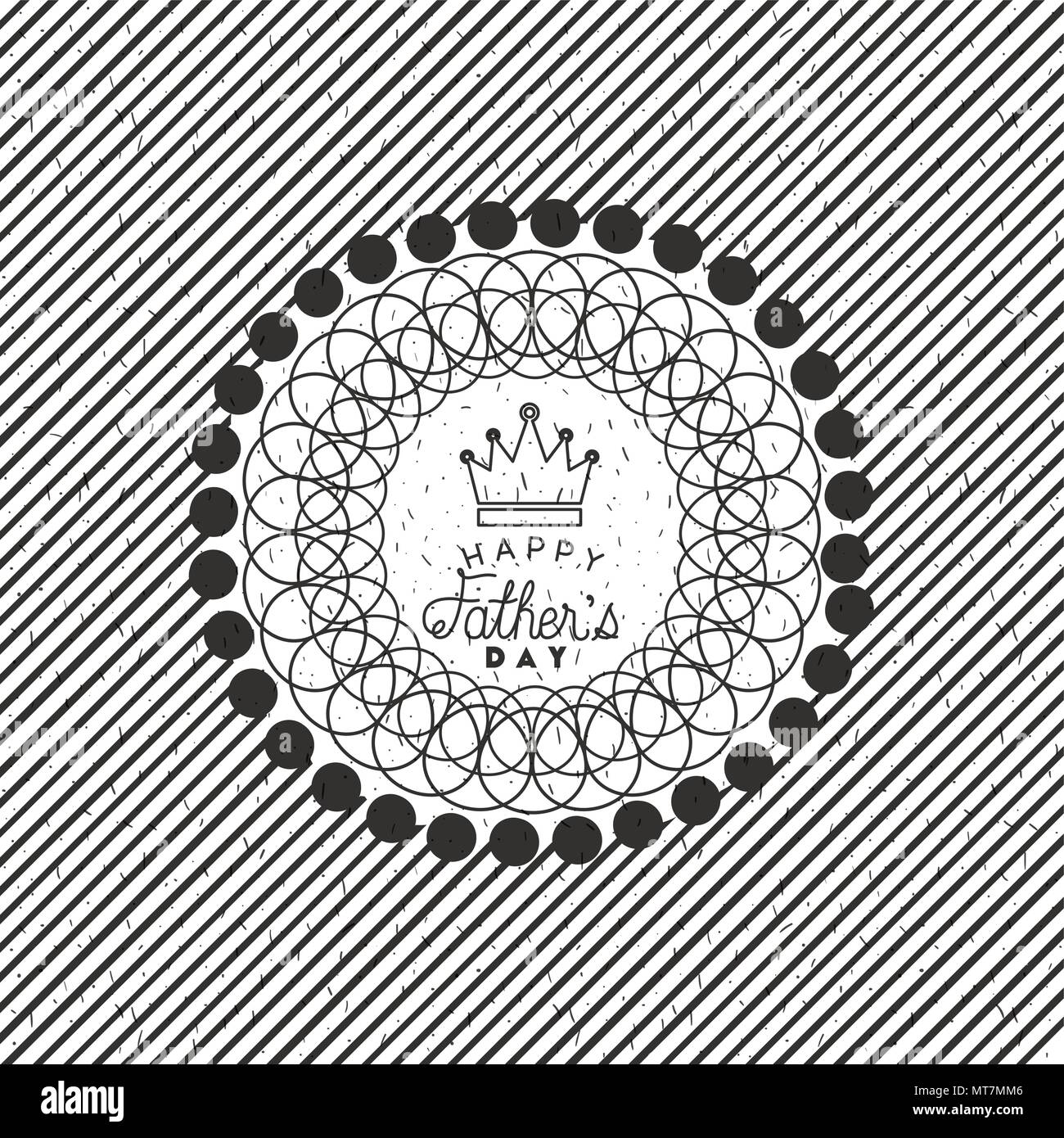 happy fathers day card with king crown Stock Vector Image & Art - Alamy