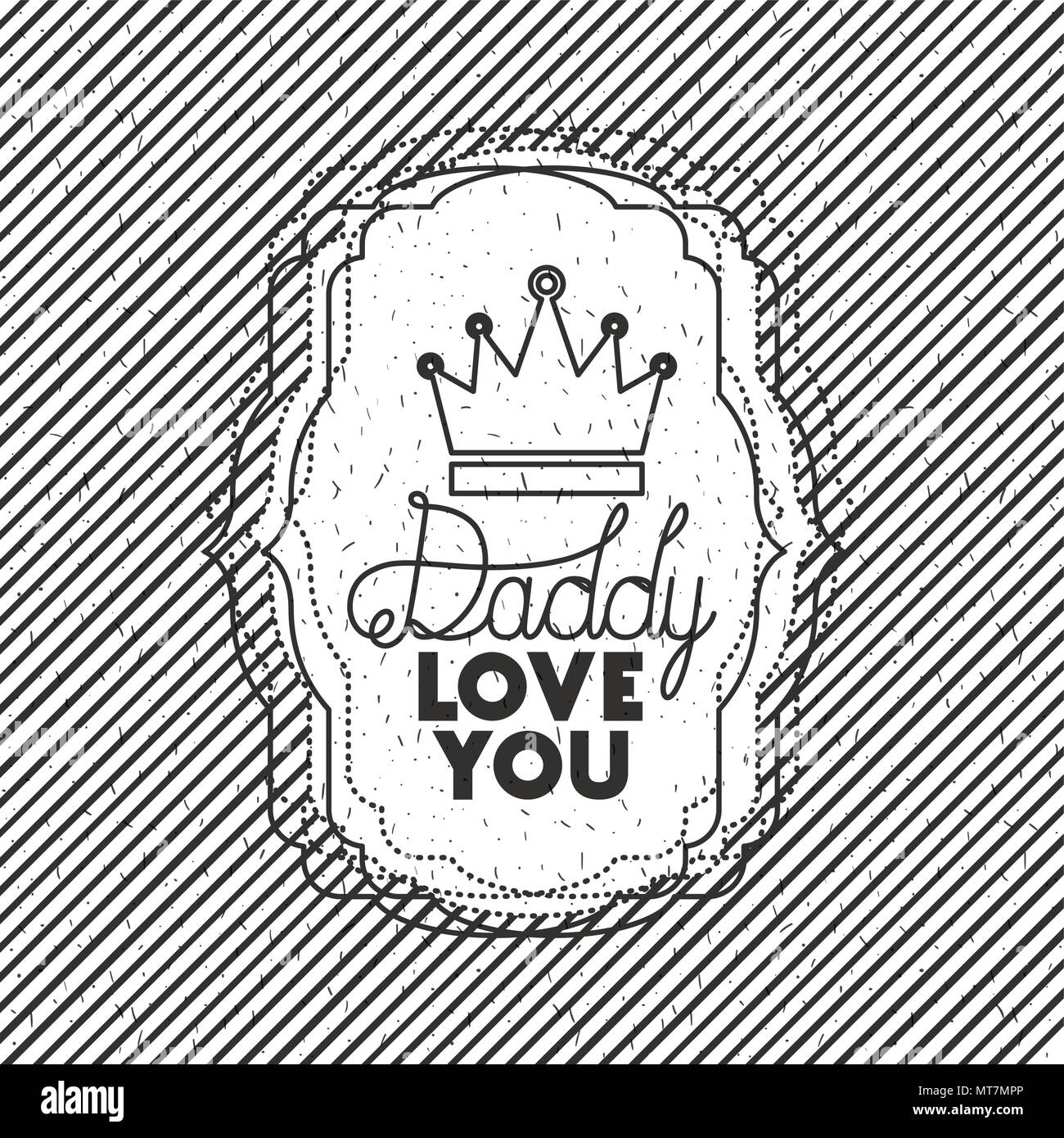 happy fathers day card with king crown Stock Vector Image & Art - Alamy