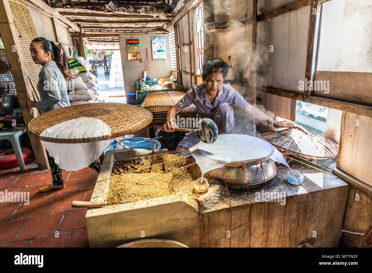Small chocolate factory in the Mekong Delta Vietnam Stock Photo - Alamy