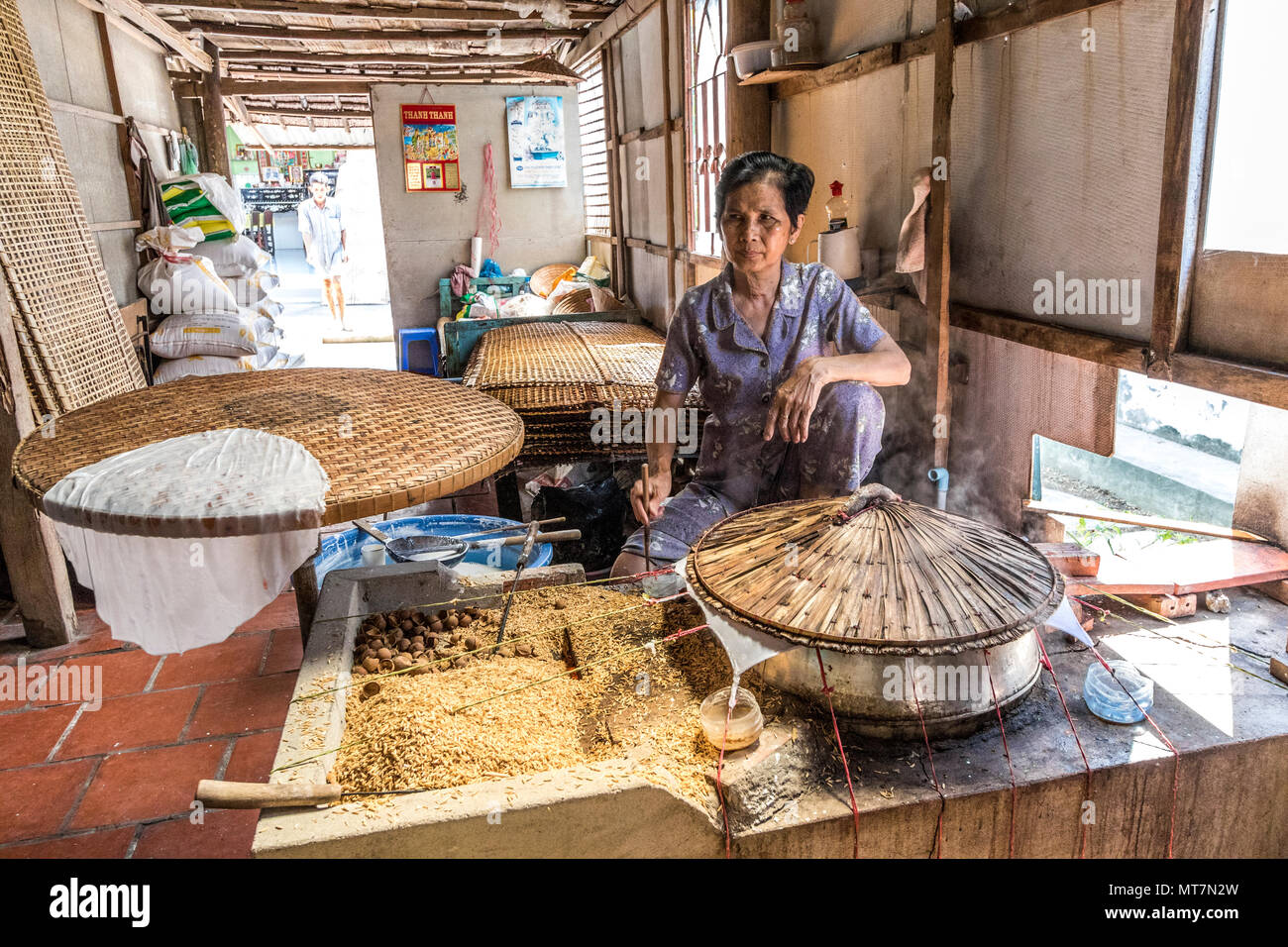 Small chocolate factory in the Mekong Delta Vietnam Stock Photo - Alamy