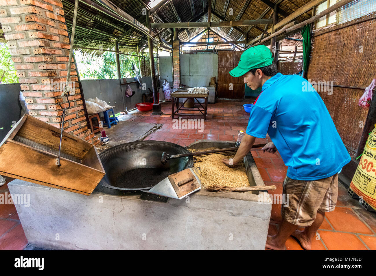 Small chocolate factory in the Mekong Delta Vietnam Stock Photo - Alamy