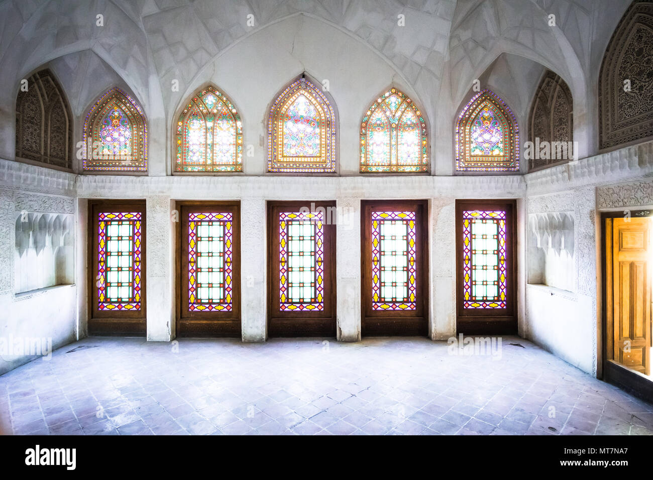 View on architecture of traditional buildings in Kashan - Iran Stock ...