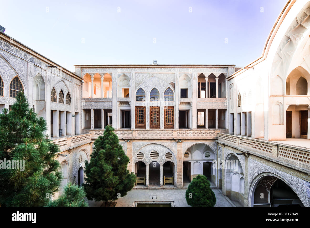 View on architecture of traditional buildings in Kashan - Iran Stock ...