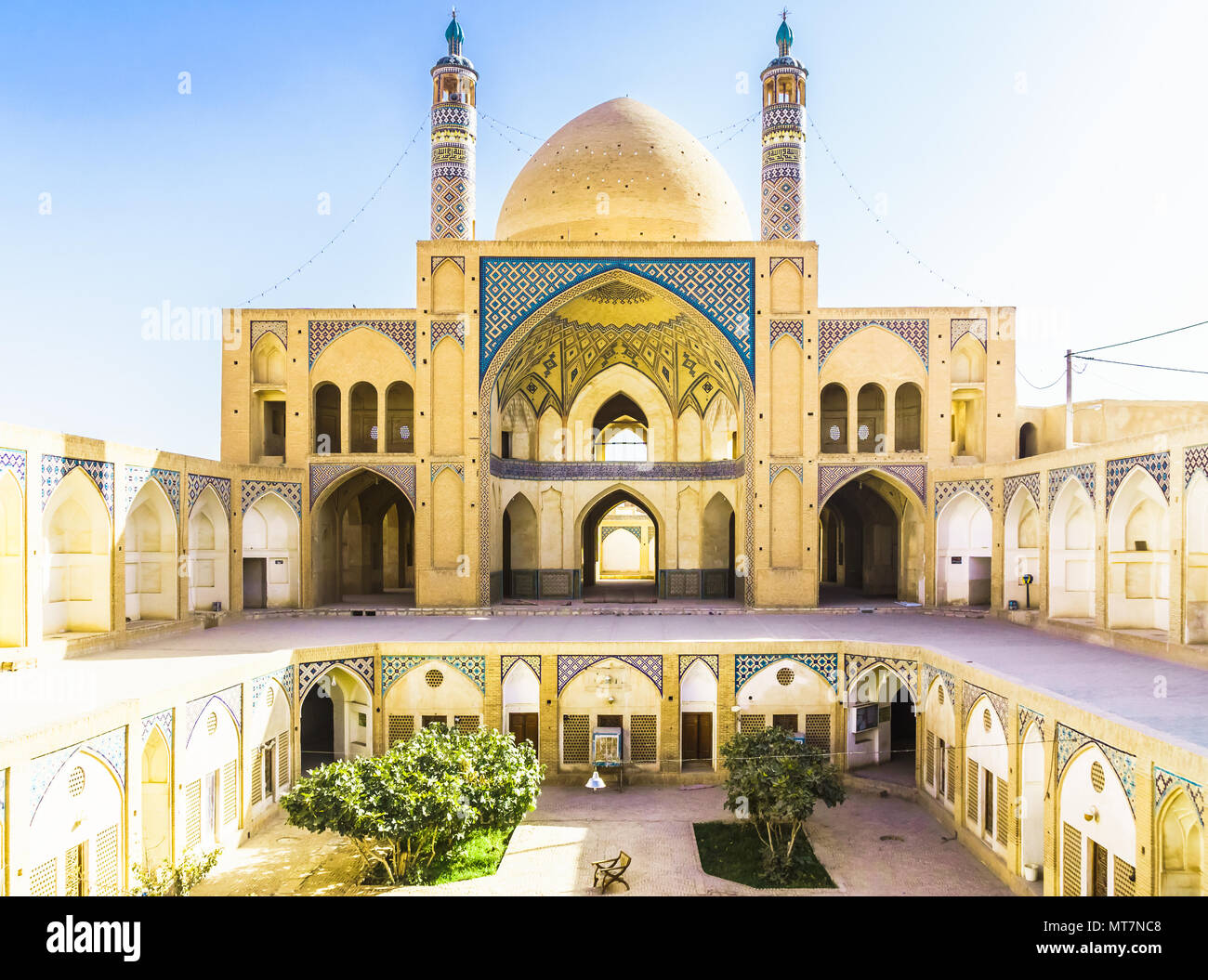 View on Agha Bozorg mosque in Kashan - Iran Stock Photo - Alamy