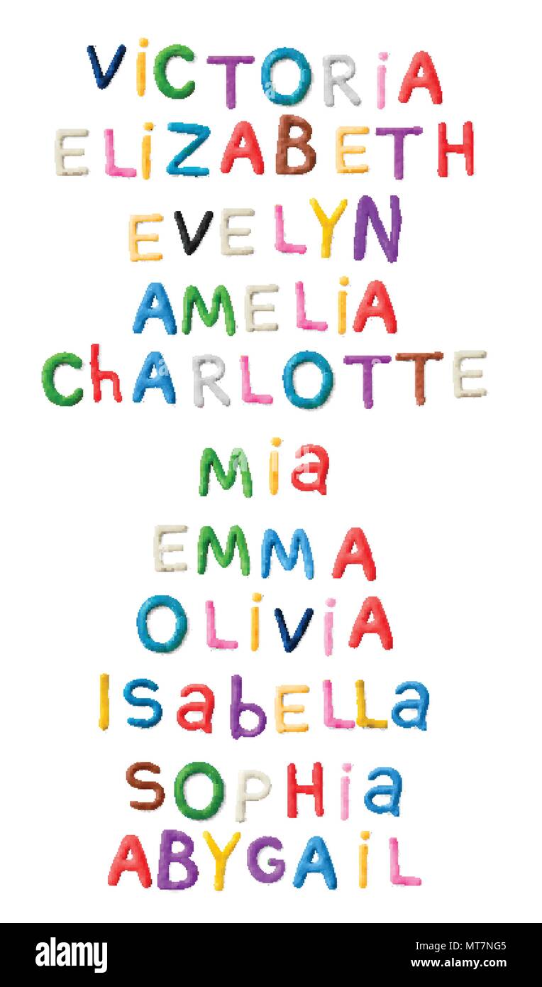 Victoria girl name Stock Vector Images - Alamy