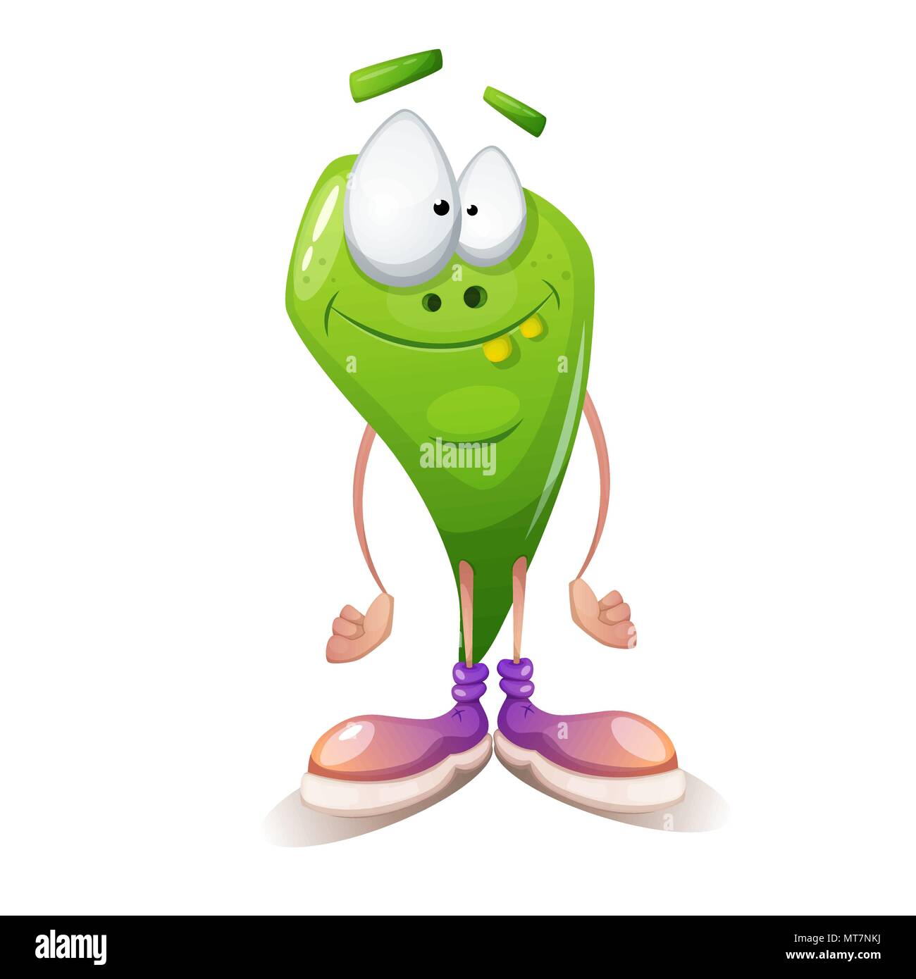 Cute cartoon worms earthworm Cut Out Stock Images & Pictures - Alamy