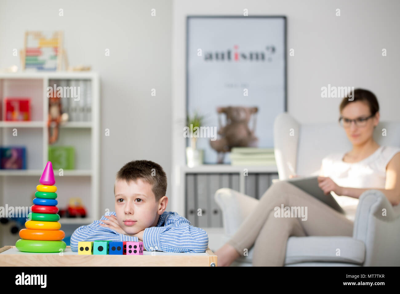 Professional Therapist And Her Autistic Patient During A Meeting Stock Photo Alamy professional-therapist-and-her-autistic-patient-during-a-meeting-stock-photo-alamy