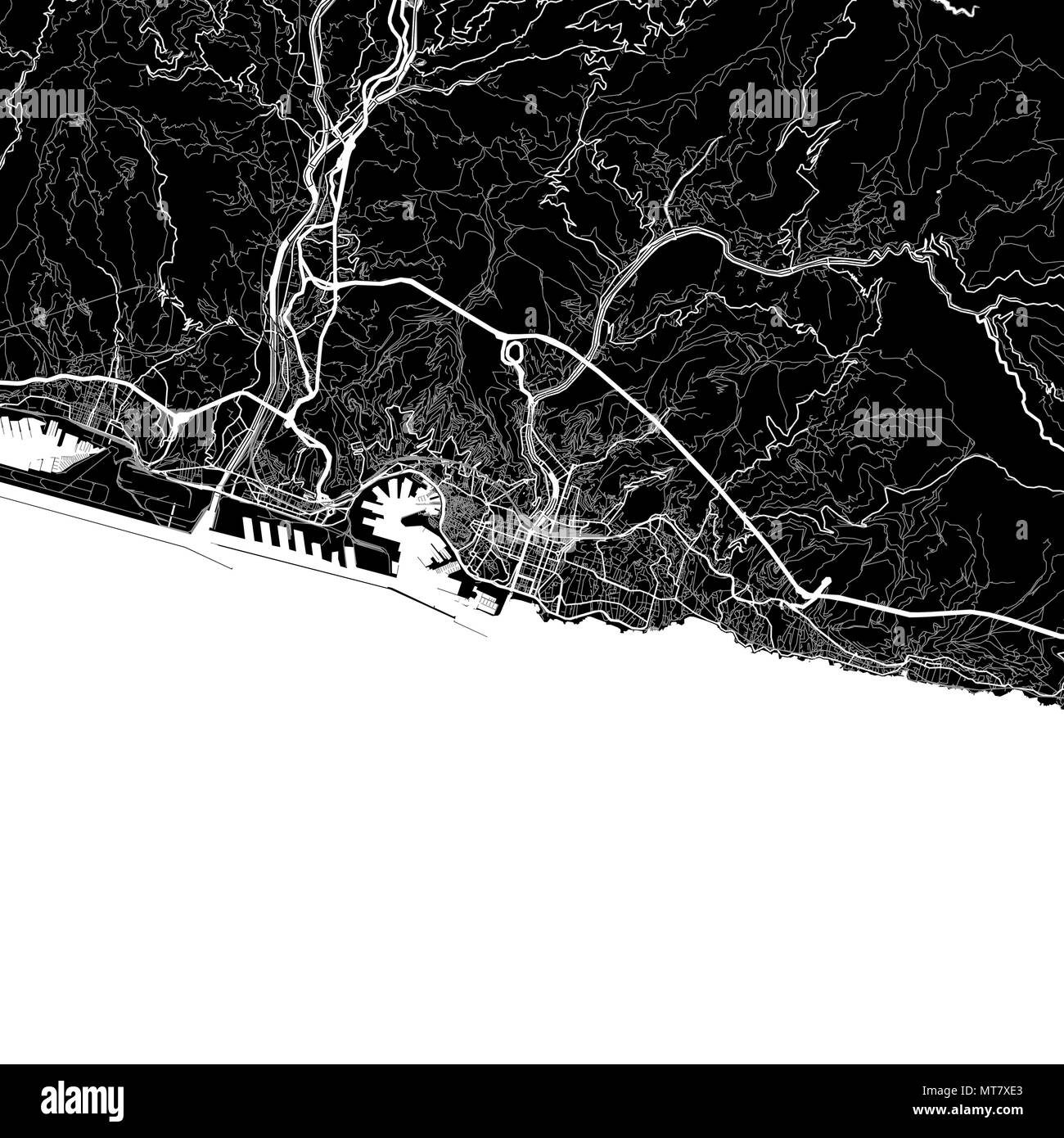 Map of genoa hi-res stock photography and images - Alamy