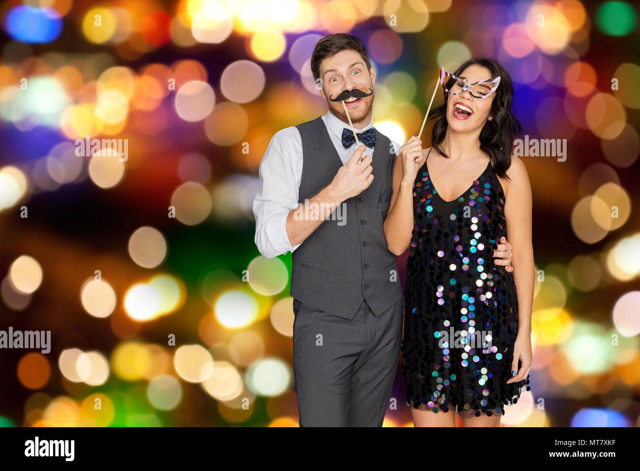 Joyful couple smiling posing fun hi-res stock photography and images ...