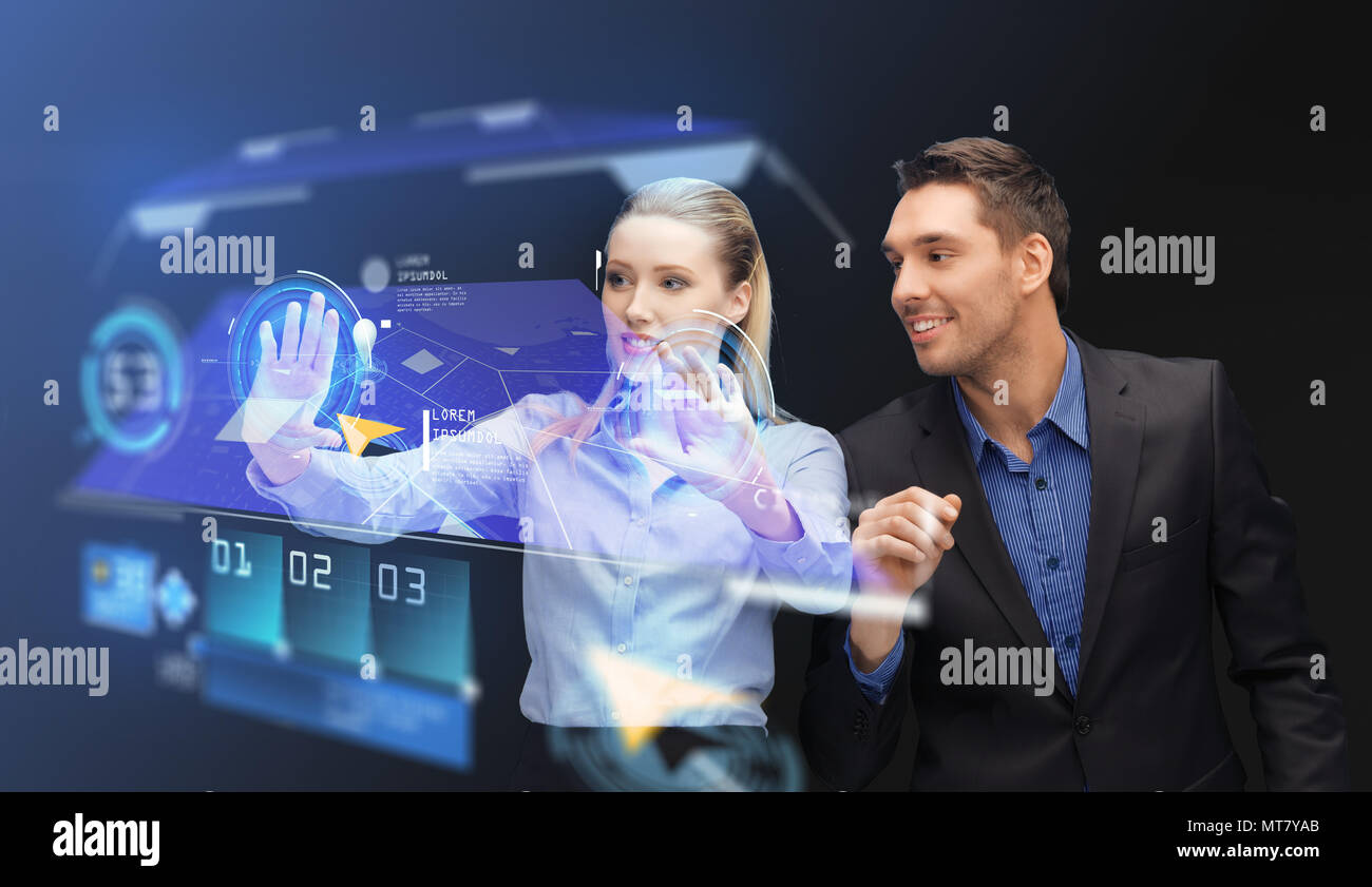 Virtual screen technology hi-res stock photography and images - Alamy