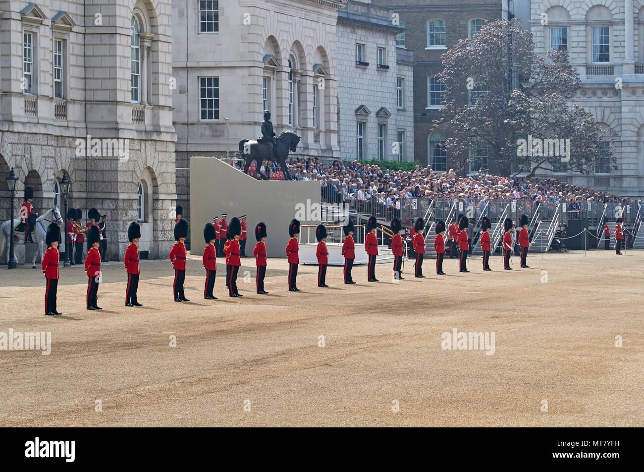 London the Major Generals Review in Horse Guards Parade a practice for ...