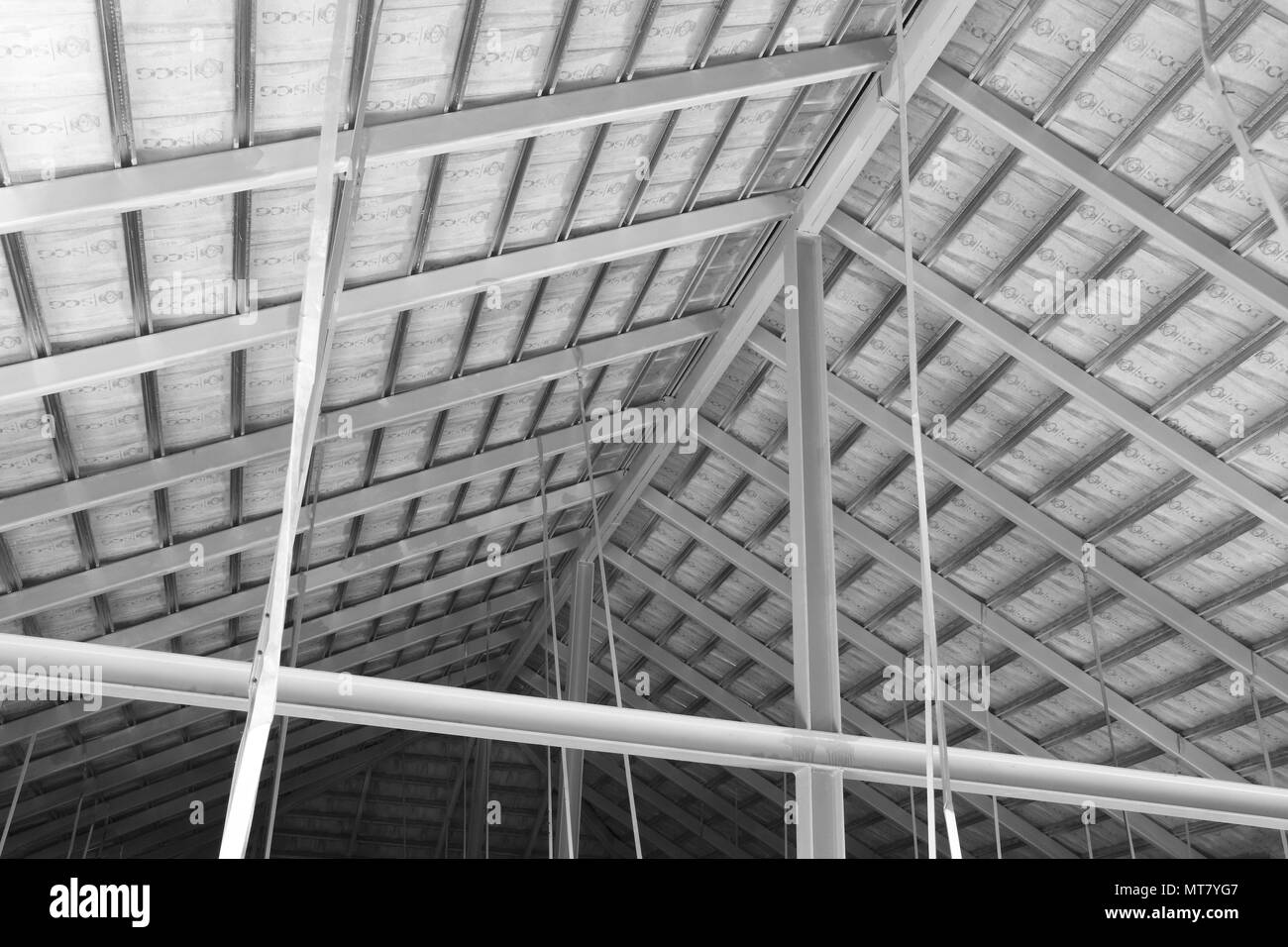 finishing ceiling inside building Stock Photo - Alamy