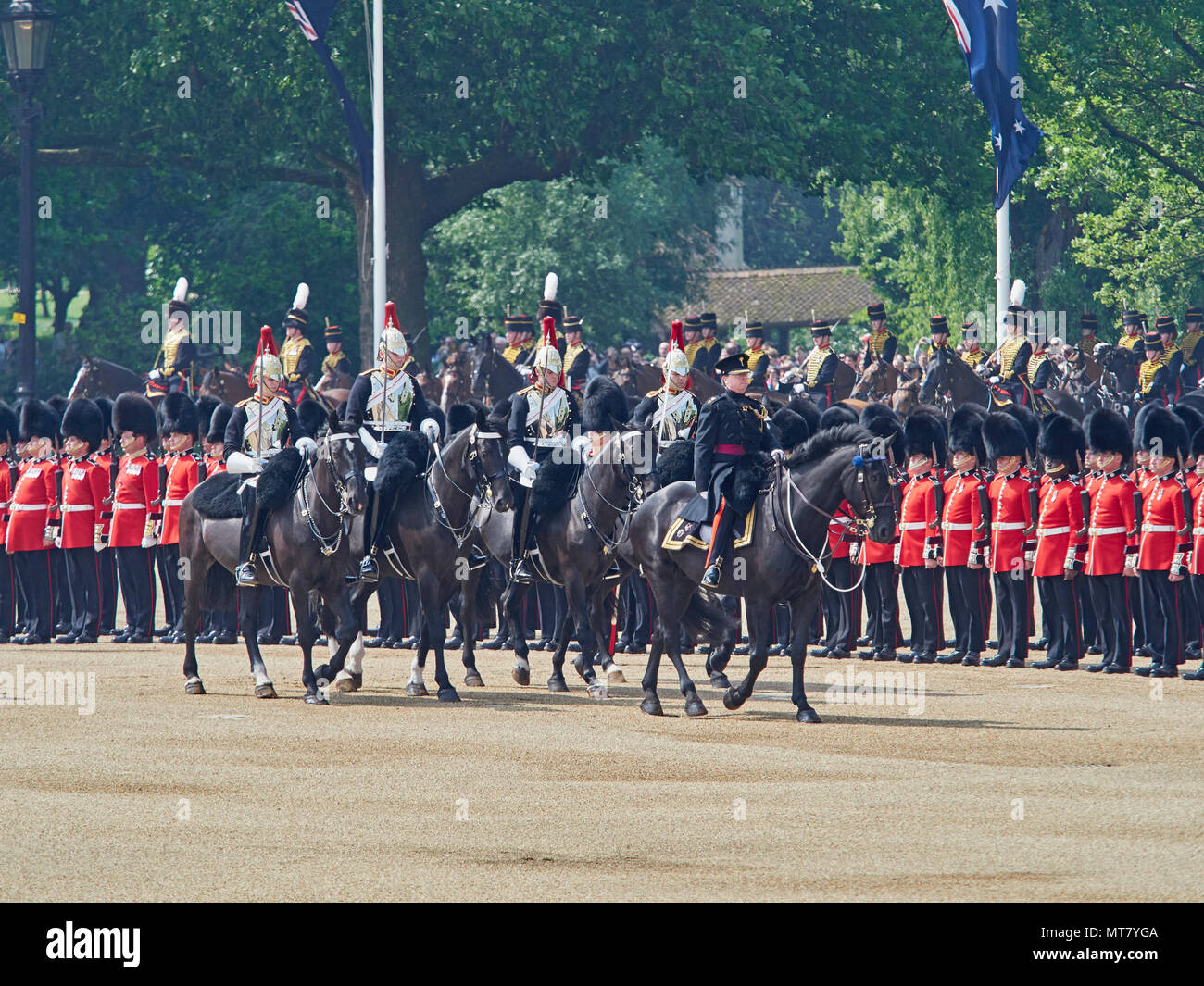 London the Major Generals Review in Horse Guards Parade a practice for ...
