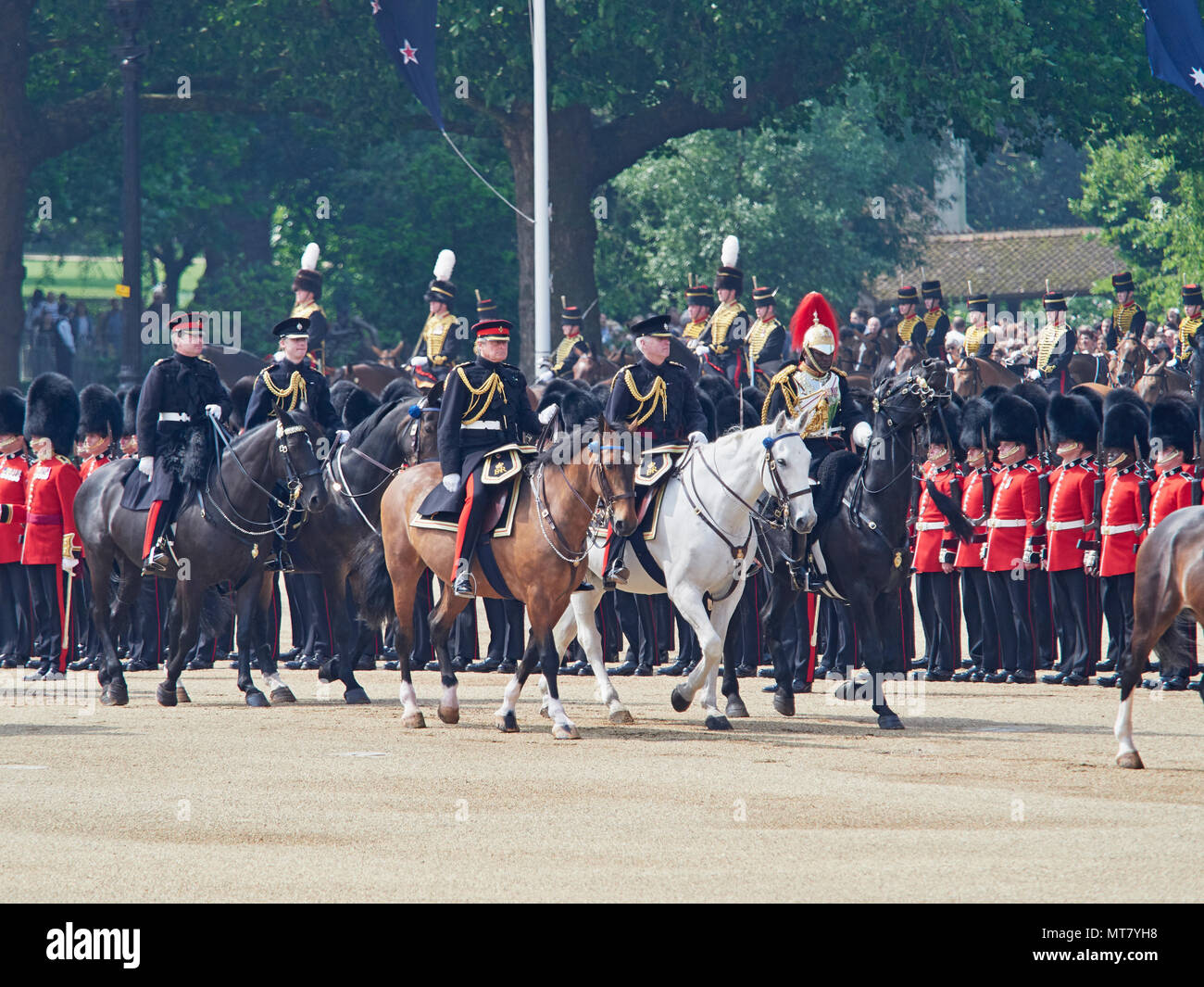 London the Major Generals Review in Horse Guards Parade a practice for ...